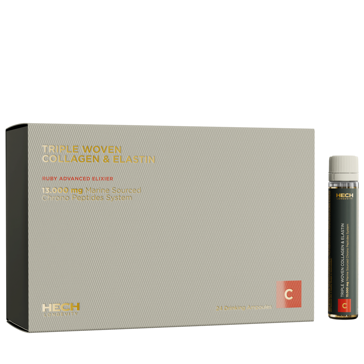 HECH® TRIPLE WOVEN COLLAGEN & ELASTIN | RUBY ADVANCED ELIXIER 24 A