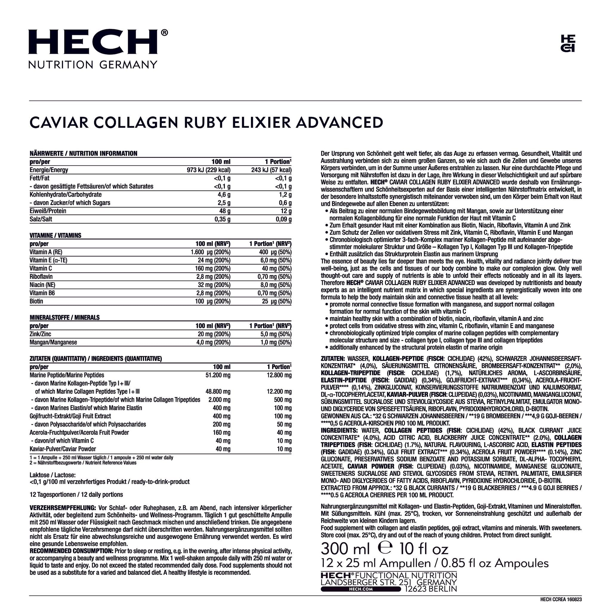 HECH® CAVIAR COLLAGEN RUBY ELIXIER ADVANCED – HECH Functional & Beauty ...